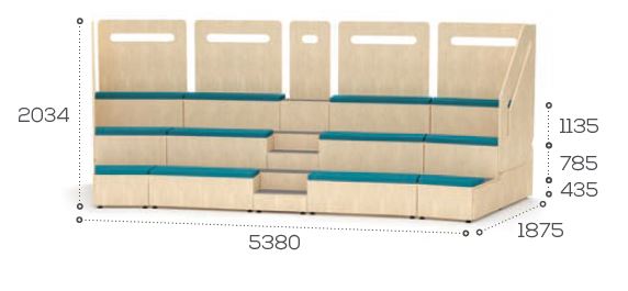 Gradins Bois Modulables Estrades | Gradin Bois Tier 20 Personnes ...
