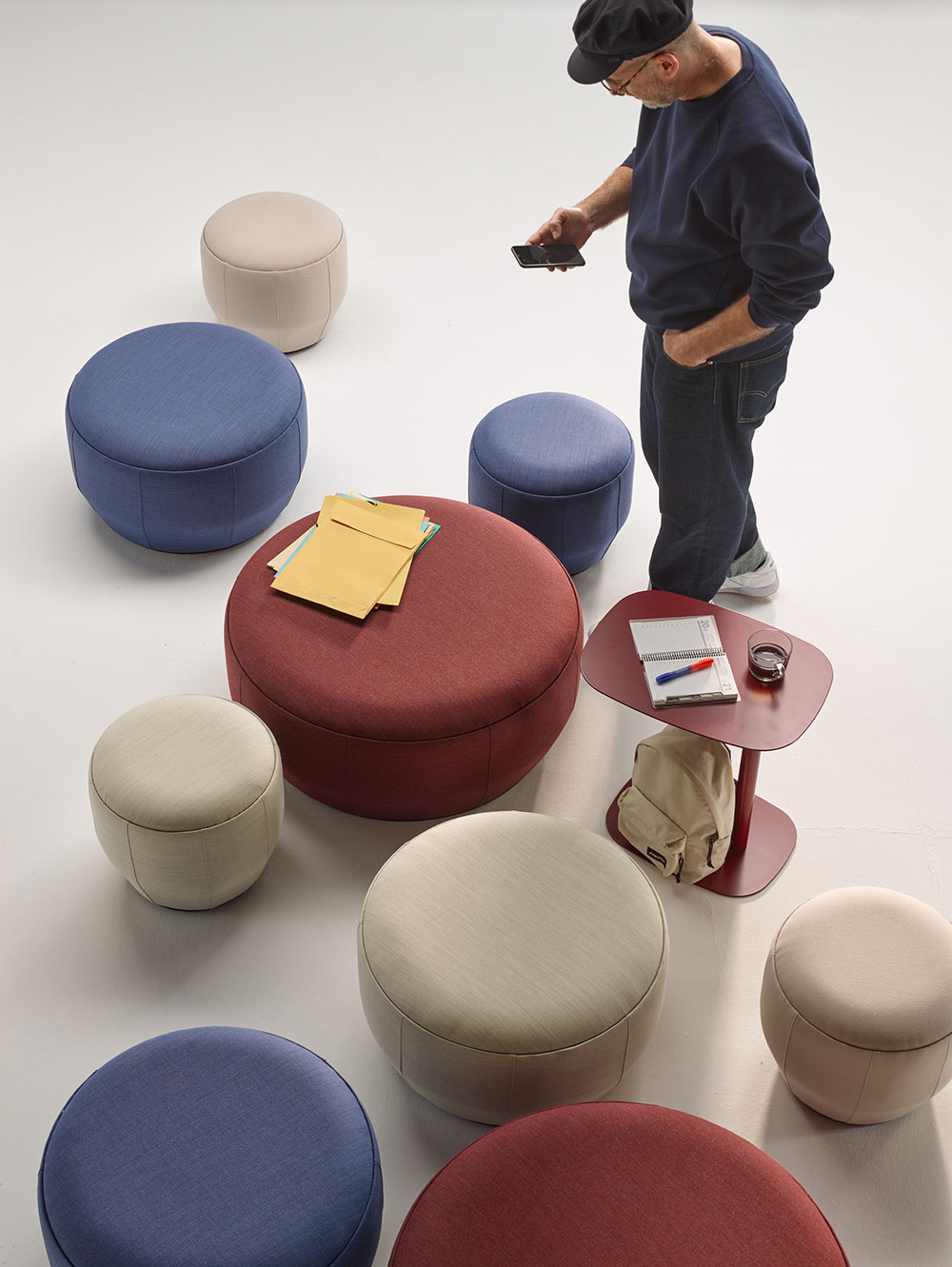 POUFS ET BANCS | Poufs Brisa PATTIO | Mobilier de bureau | Entrée ...
